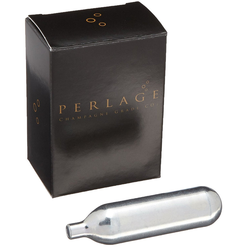 Perlage Champagne-Grade CO2 Cartridges, 16 gm (6 pack) | Perlage Systems